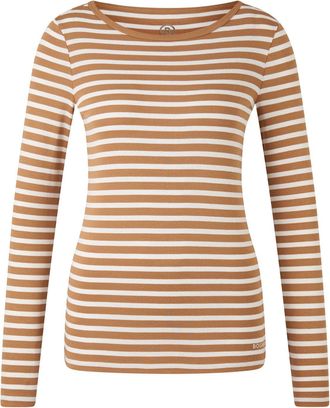 Bogner Longsleeve Louna für Damen - Camel/Weiß - 46