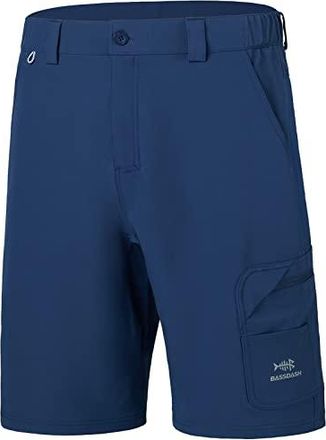 Bassdash FP01M Short Cargo de pêche pour Homme 10,5 à séchage Rapide UPF 50+ résistant à leau