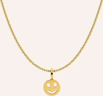 Cada Cada Kette Tiny Smiling Face gold