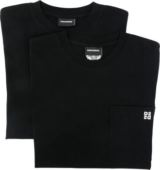 Dsquared2 short-sleeves T-shirt (set of two) - Schwarz