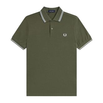 Fred Perry Homme, Tops, Vert, Taille: XL Polo Chemises