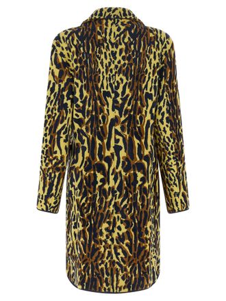 Marni Abstract Animal-Print Virgin Wool Coat - Multicolor