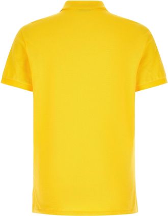 Polo Ralph Lauren Logo-Embroidered Piqu&eacute; Cotton Polo Shirt - Yellow