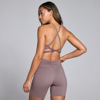 MyProtein MP Damen Tempo Sport-BH mit Riemchenr&uuml;cken - Mokka - XXL