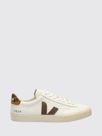 Veja Campo Nachhaltige O. T.-Leder-Sneaker mit kontrastierendem V-Logo