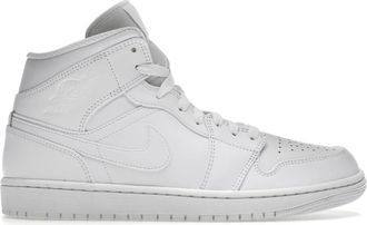 Nike Jordan Homme, Chaussures, Blanc, Taille: 45 EU 1 Mid Triple White