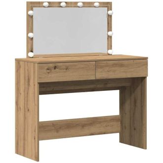 vidaXL Coiffeuse ch&ecirc;ne artisanal 100 x 40 x 120 cm Bois ding&eacute;nierie Vidaxl