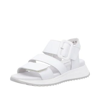 Rieker Femme W2950 Sandales compens&eacute;es, Blanc, 42 EU