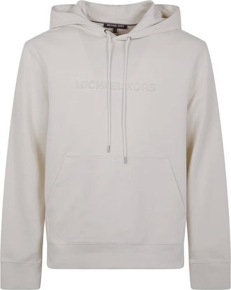 Michael Kors Homme, Sweatshirts et sweats &agrave; capuche, Beige, Taille: M Sweat &agrave; Capuche avec Logo en Relief