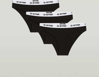G-Star Hipster Brief 3er-Pack - Schwarz - Damen