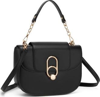 Miss Lulu Sac &agrave; Main Femme en Cuir, Sac Bandouli&egrave;re &Eacute;l&eacute;gant avec Fermeture Magn&eacute;tique, Sac a Main et &Eacute;paule pour Tous les Jours pour Universit&eacute;, Travail, Id&eacute;al 