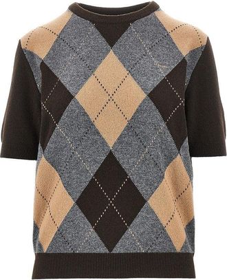 Prada Cashmere lozenge sweater Woman 40