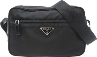 Prada unisex, Pre-owned, Noir, Taille: ONE Size Sac bandouli&egrave;re en nylon Pre-owned