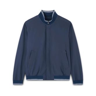 Paul & Shark Homme, Vestes, Bleu, Taille: M Typhoon Re-4x4 Stretch Bomber