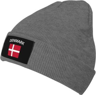 Generic Bonnet Beanie Drapeau du Danemark Élégant Knit Beanie Amples Knitted Hat pour Hiver À Pied