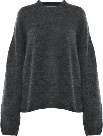 Frankie Shop Femme, Pulls, Gris, Taille: 38 FR Maille col rond