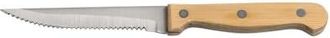 KESPER 90652 Steakmesser 21 cm mit Klinge aus Edelstahl, Griff aus Bambus