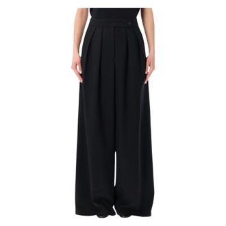 Dries Van Noten Pamplona Pantalon Large - Femme - Pantalons - Noir - Taille: 34 FR