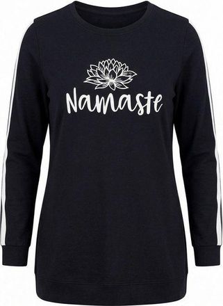 Angel Of Style Sweatshirt Sweatshirt Komfort Fit Namaste-Motiv