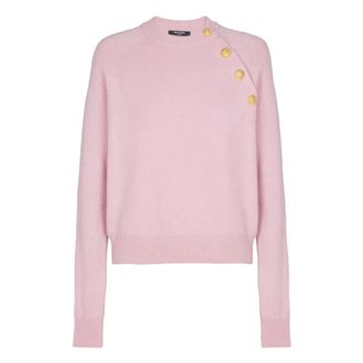 Balmain Femme, Pulls, Rose, Taille: 38 FR Short Sweater