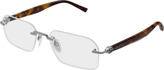 Gucci Rechteckige optische Fassung - - Accessories - unisex - Braun - 55 MM
