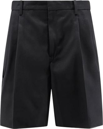 Maison Margiela Homme, Shorts, Noir, Taille: L Shorts en coton sur mesure