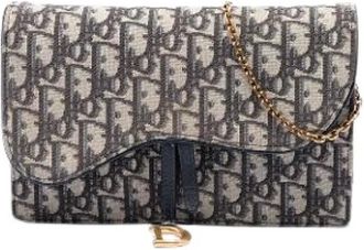 Dior Sac bandouli&egrave;re vintage en toile Pre-owned - Femme - Pre-owned - Bleu - Taille: ONE Size
