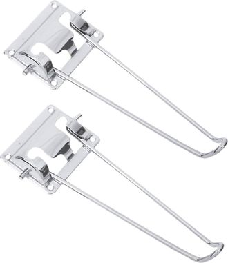 PartyKindom 2 Stück Klappbare Metall Tischbeine Hairpin Stil Faltbare Robuste Eisen Beine für Couchtisch Beistelltisch Schreibtisch Einfache Montage Silberfarbene