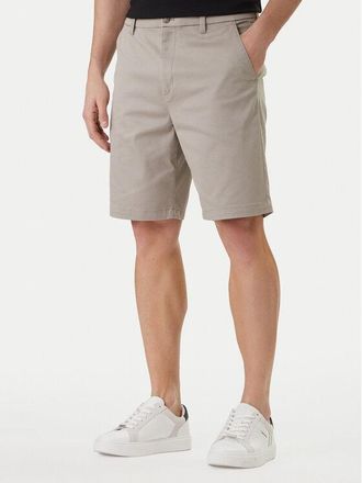Calvin Klein Stoffshorts LV04LB600G Khakifarben Regular Fit