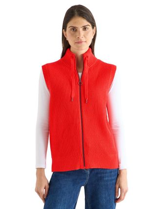 Cecil Sweat-Blouson mit Leo-Muster Pumkin orange S