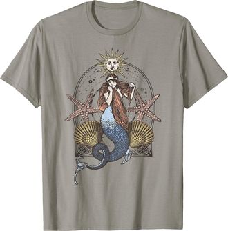 Trendy Apparel La Sirena Celestial Mermaid Bohemian Style T-Shirt