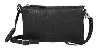 Burkely Damen Soft Skylar Triple Pocket Zip Crossbody, schwarz