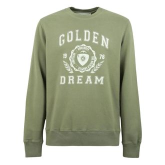 Golden Goose Homme, Sweatshirts et sweats &agrave; capuche, Vert, Taille: S SweaT-shirt Archibald