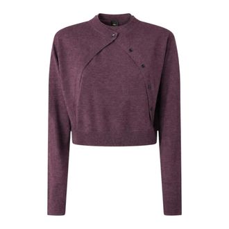 Pinko Pinko - Tallin Cardigan Fine Pure Meri - Femme - Pulls - Violet - Taille: 38 FR