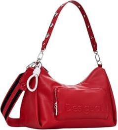 Desigual Accessories PU Hand Bag, Sac à Main en polyuréthane Femmes, Rouge, Taille Unique