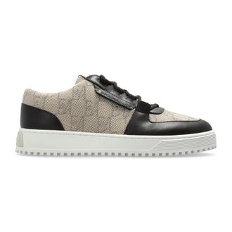 Emporio Armani Homme, Chaussures, Beige, Taille: 41 1/2 EU Chaussures de sport avec monogramme