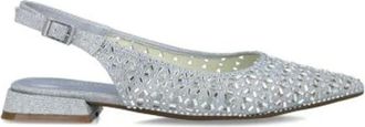 Menbur Femme, Chaussures, Gris, Taille: 37 EU Slingback bassa strass