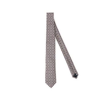 Au Printemps Paris Cravate &agrave; motif en soie