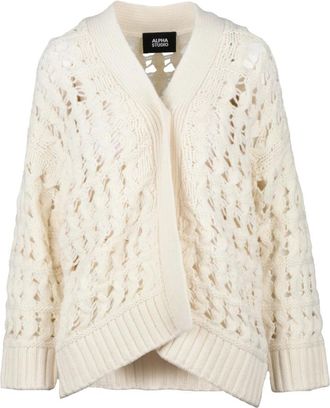 Alpha Studio Femme, Pulls, Beige, Taille: 38 FR Cardigan Sciallato