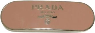 Prada Pre-owned Logo Metal Barrette - Femme - Pre-owned - Rose - Taille: ONE Size