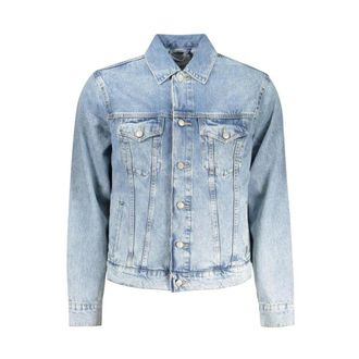 Pepe Jeans London Homme, Vestes, Bleu, Taille: M Azzurro Cotton Jacket