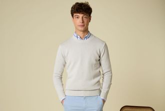 Bexley Calderik - Pull homme beige clair