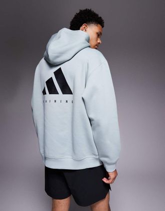 adidas adidas Training - Power - Sweat &agrave; capuche oversize - Sauge-Vert