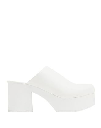 8 by YOOX DRUMMED LEATHER CLOGS