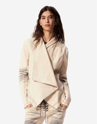 Desigual Masha Popova - Manteau asym&eacute;trique - Blanc