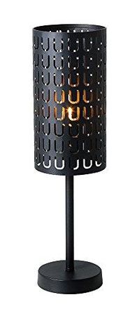 Lussiol Pendelleuchte Callas schwarz, Hängeleuchte Metall, 60 W, schwarz, ø 30 x H 25 cm