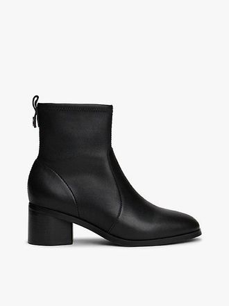 Tommy Hilfiger Bottines en cuir à plaque monogramme TH