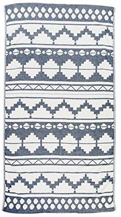 Bersuse 100% Baumwolle - Baja Strandtuch - Dunkelblau