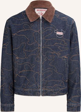 True Religion Jeansjacke Oversized blau