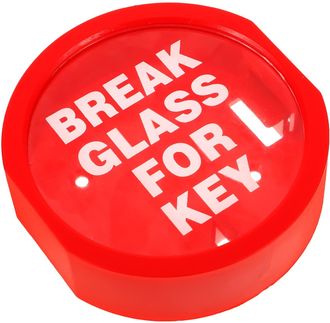 Beaupretty PLAFOPE Not T&uuml;rschlie&szlig;kasten Abschlie&szlig;bar mit Glasbruchsicherung Kompakter Schl&uuml;sseltresor f&uuml;r Au&szlig;enbereich Wandmontage Multifunktional f&uuml;r Notausg&auml;ng